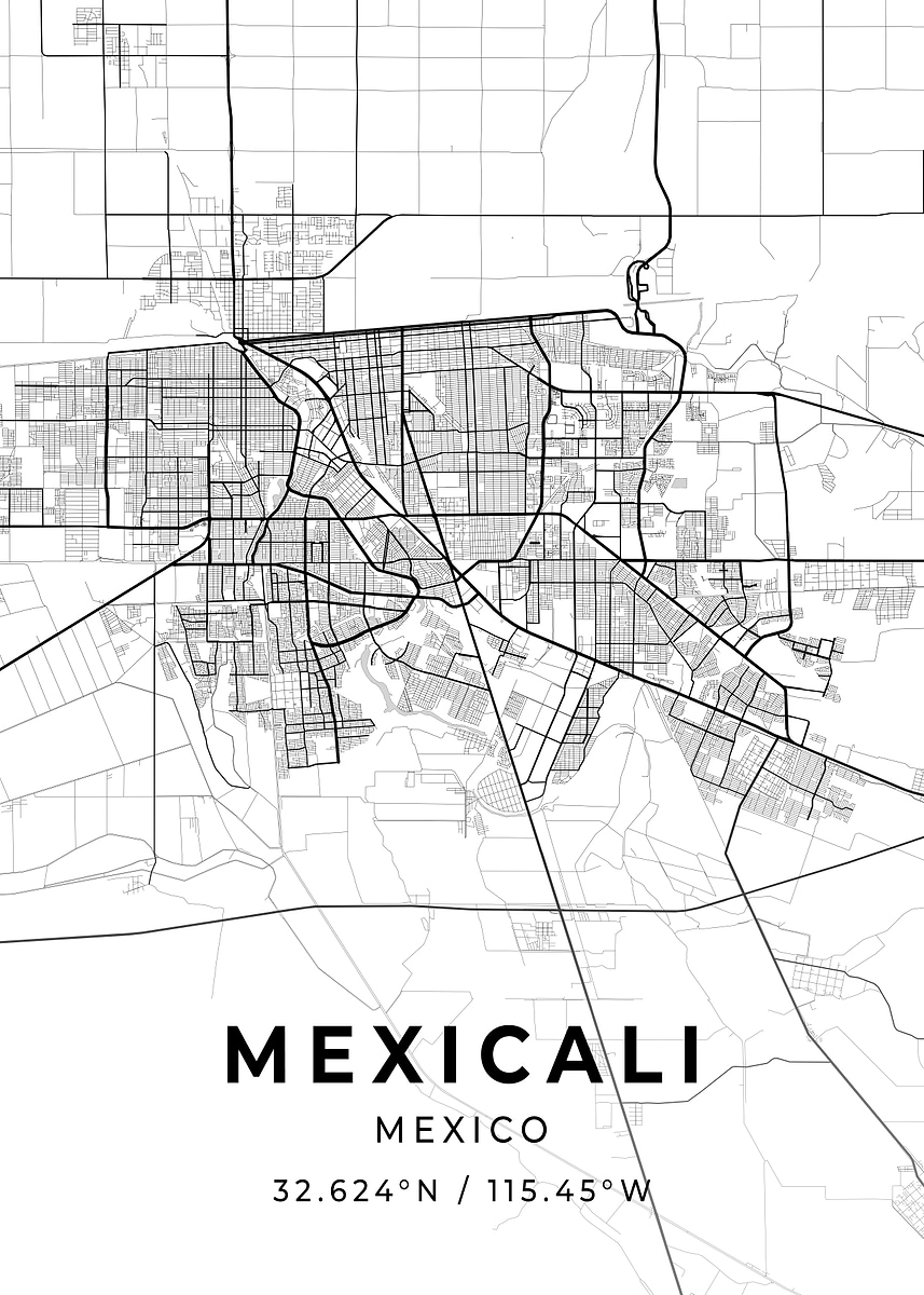 'Mexicali Mexico' Poster, picture, metal print, paint by Conceptual ...