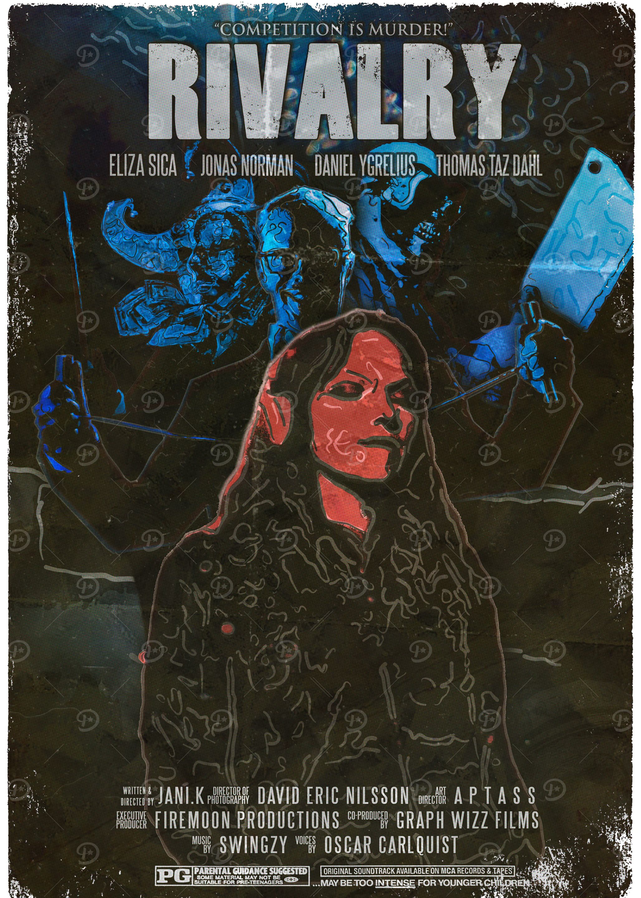 'Rivalry' Poster, picture, metal print, paint by aptass | Displate