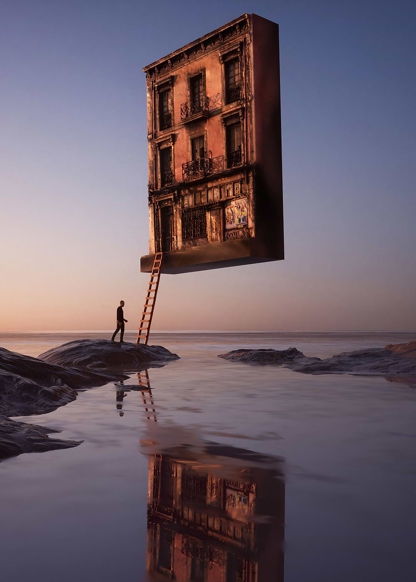 'Ellipsis' Poster, picture, metal print, paint by Evgenij Soloviev ...