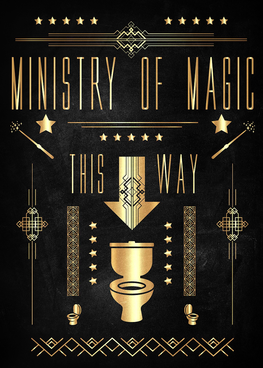 'Ministry Of Magic' Poster, picture, metal print, paint by Marmaduke ...