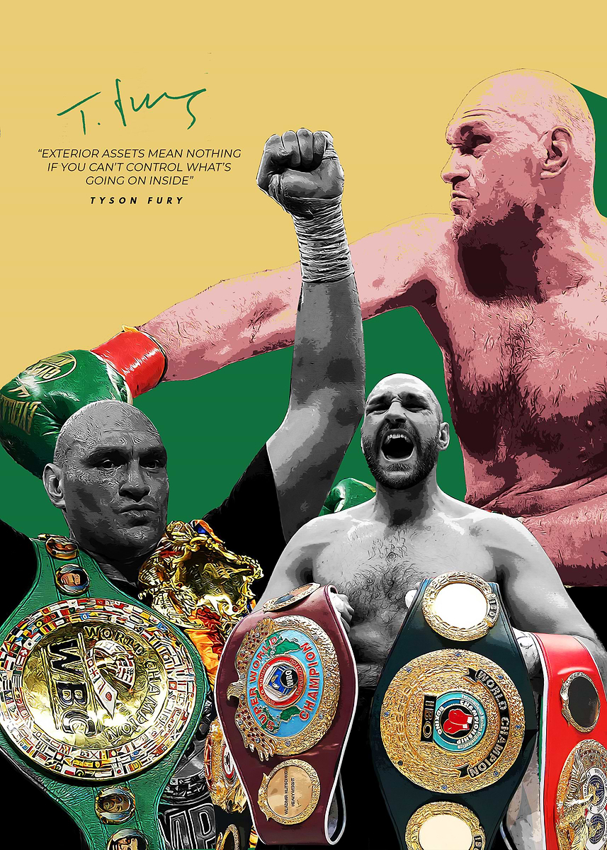 'Tyson Fury' Poster, picture, metal print, paint by Nurhakim Salim ...