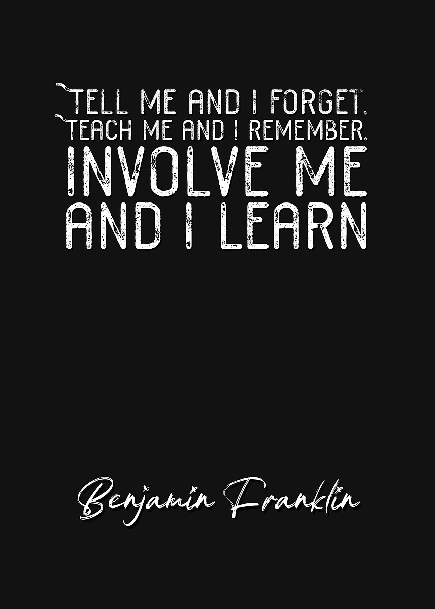 'Benjamin Franklin Quote 8' Poster, picture, metal print, paint by ...