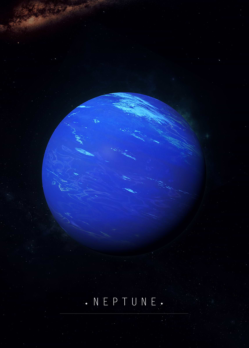 ' Neptune' Poster, picture, metal print, paint by Cosmologic Vii | Displate
