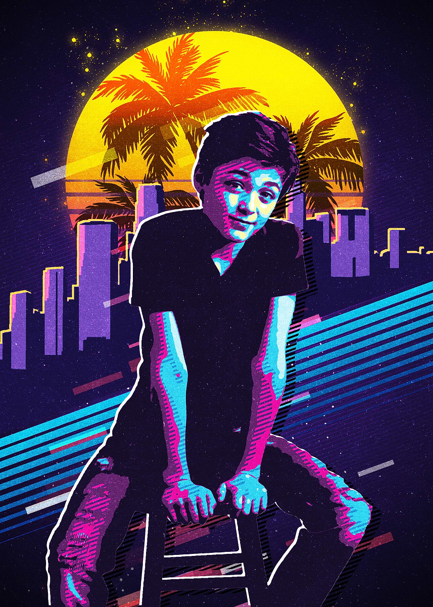 'Asher Angel style' Poster, picture, metal print, paint by ...