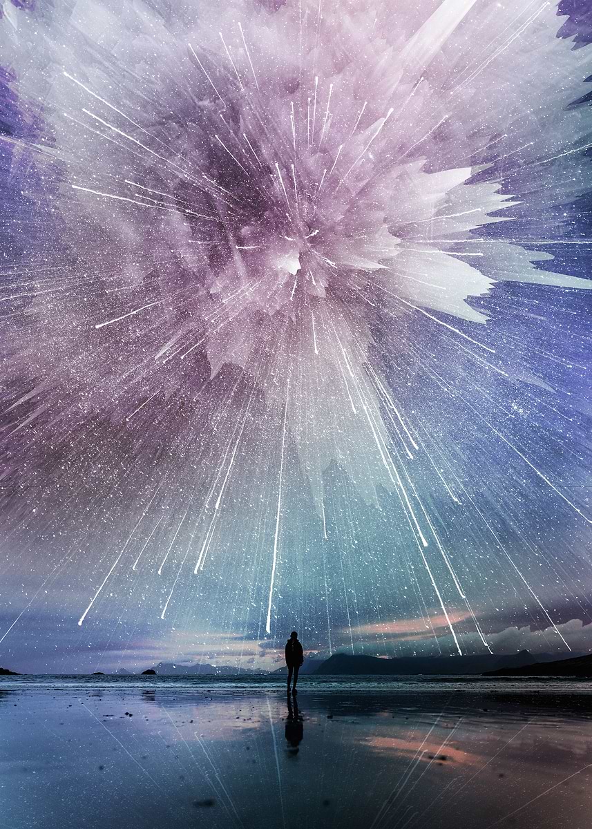 'Horizon explosion' Poster, picture, metal print, paint by MCAshe Art ...