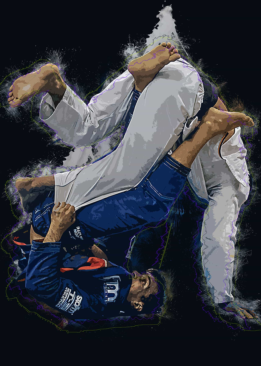 'BJJ' Poster, picture, metal print, paint by Fill Artwork | Displate
