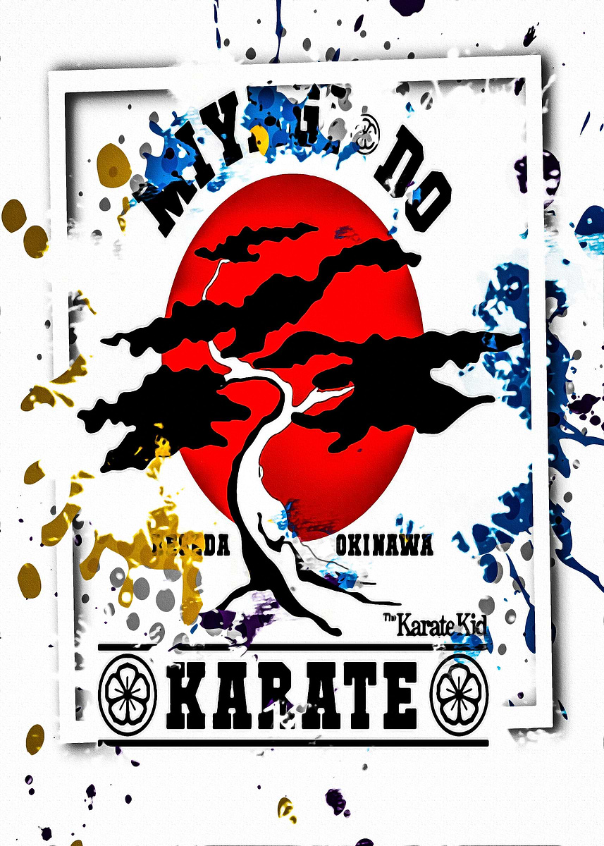 'KARATE KID' Poster, picture, metal print, paint by Kaye Luca | Displate