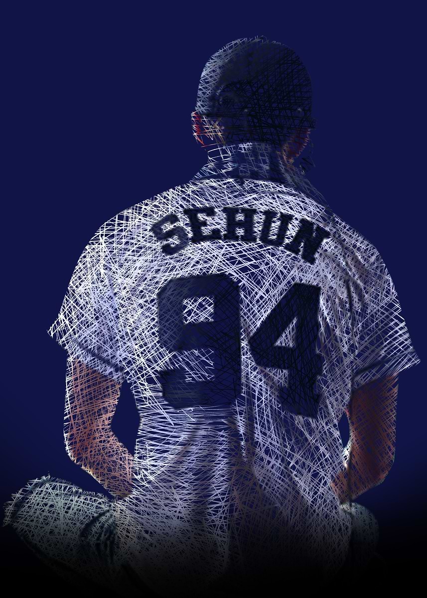 'Oh Se hun' Poster, picture, metal print, paint by Defi Saul | Displate