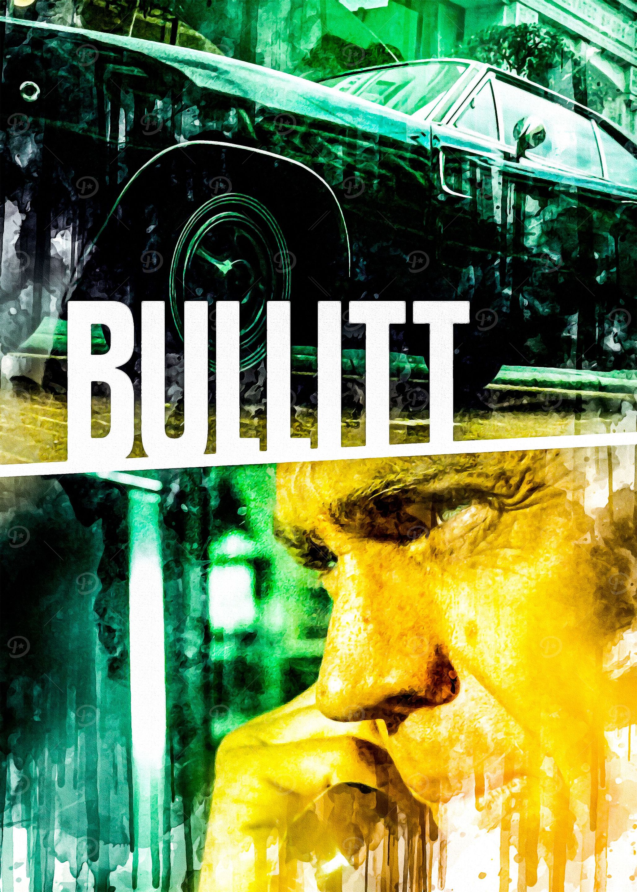 'Bullitt 1' Poster, picture, metal print, paint by Kaye Luca | Displate