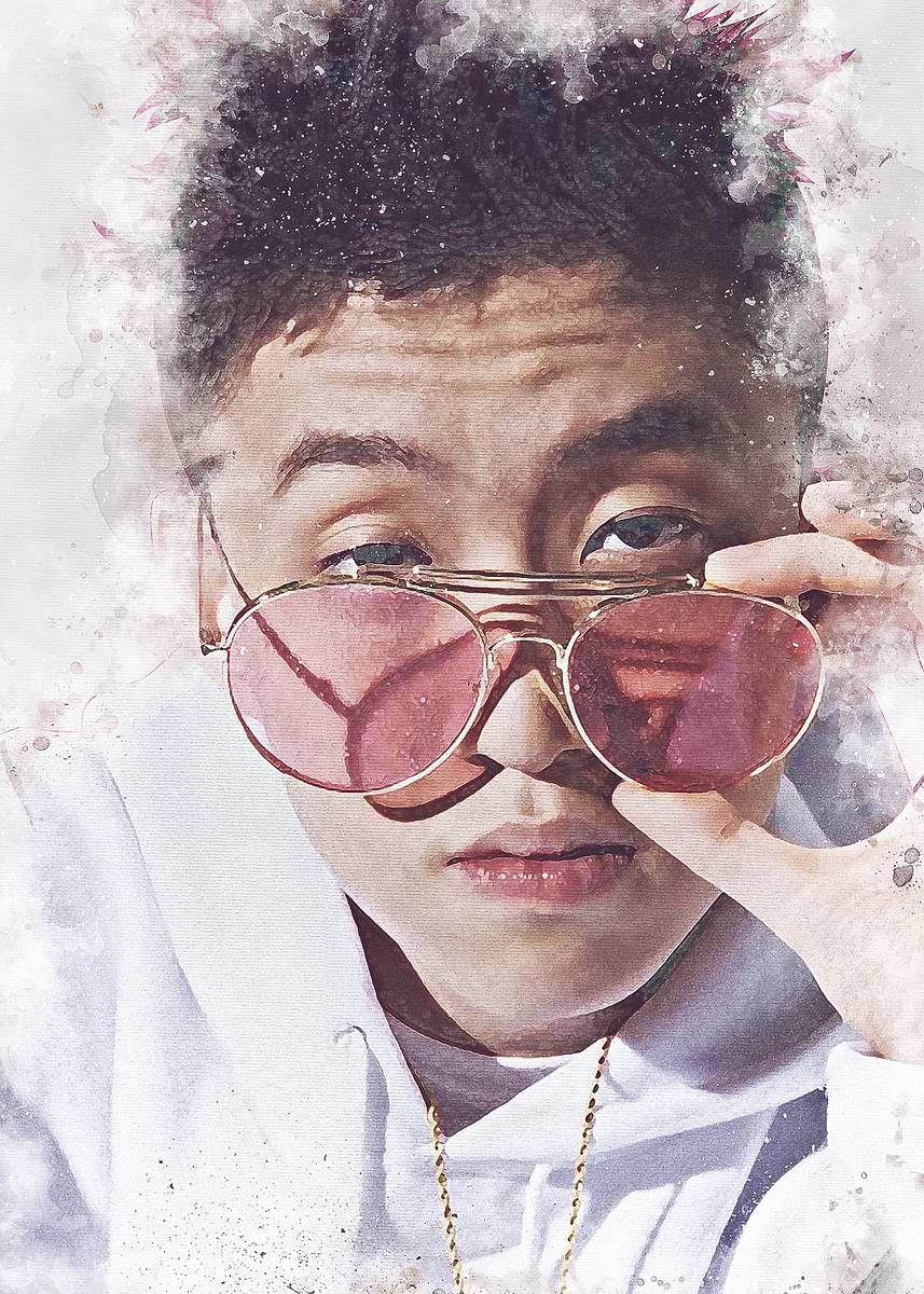 'Rich Brian' Poster, picture, metal print, paint by San Creative | Displate