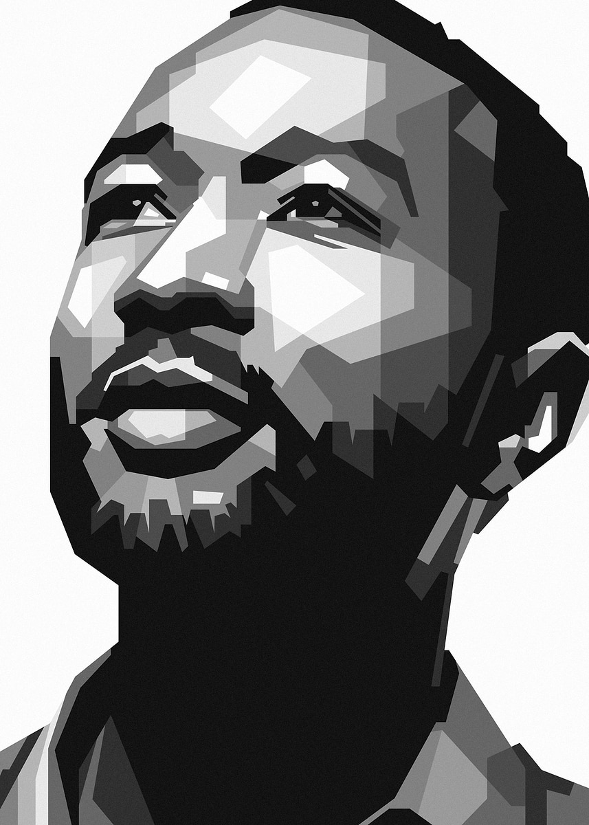 'John Legend BW' Poster, picture, metal print, paint by nofa aji ...
