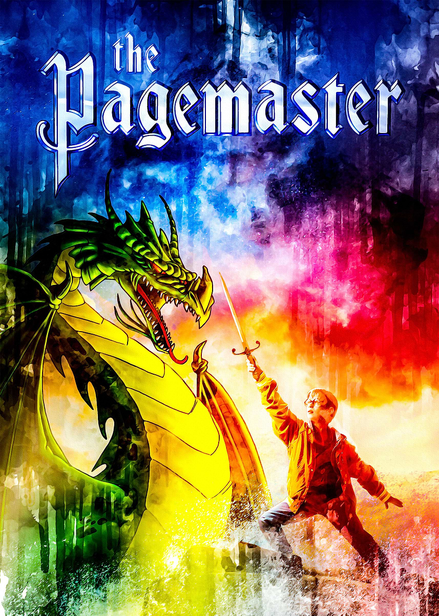 'The Pagemaster' Poster, picture, metal print, paint by Kaye Luca ...