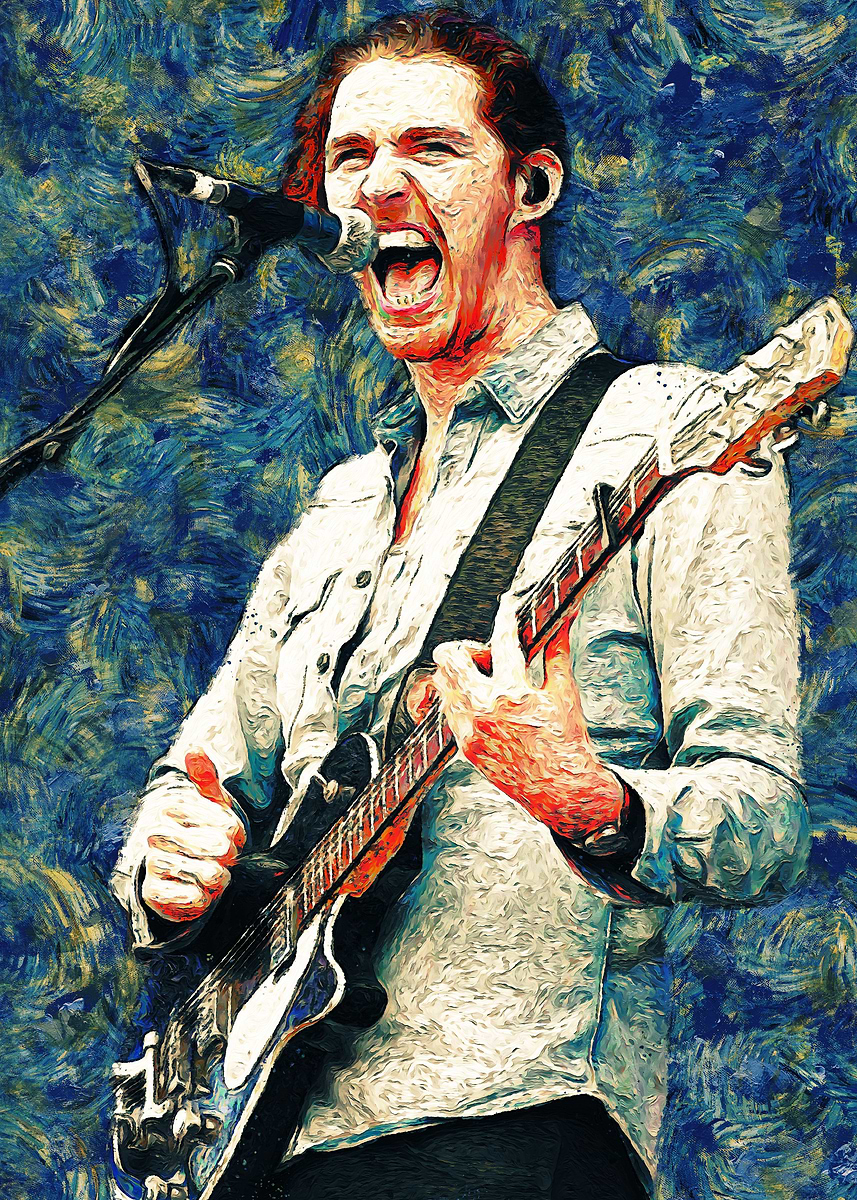 'Hozier' Poster, picture, metal print, paint by ru ke | Displate