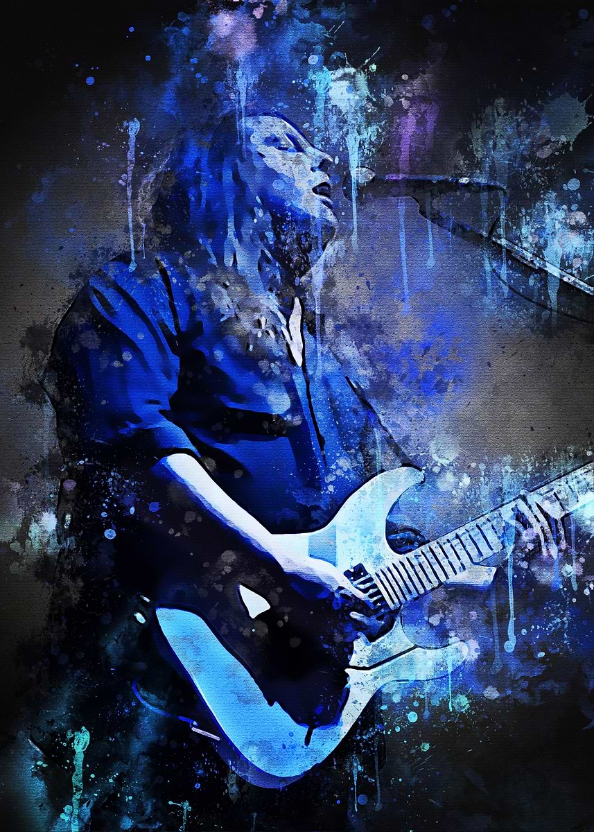 'Michael Romeo Dark BG' Poster, picture, metal print, paint by Muhammad ...