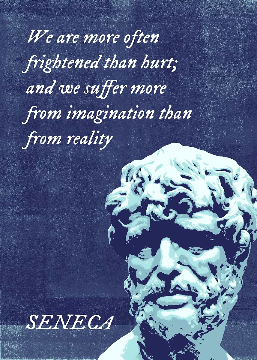 'Seneca Suffer Imagination' Poster, picture, metal print, paint by ...
