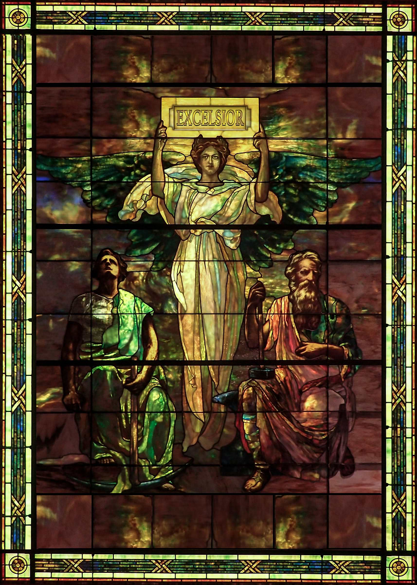 'Excelsior' Poster, picture, metal print, paint by Matt M | Displate