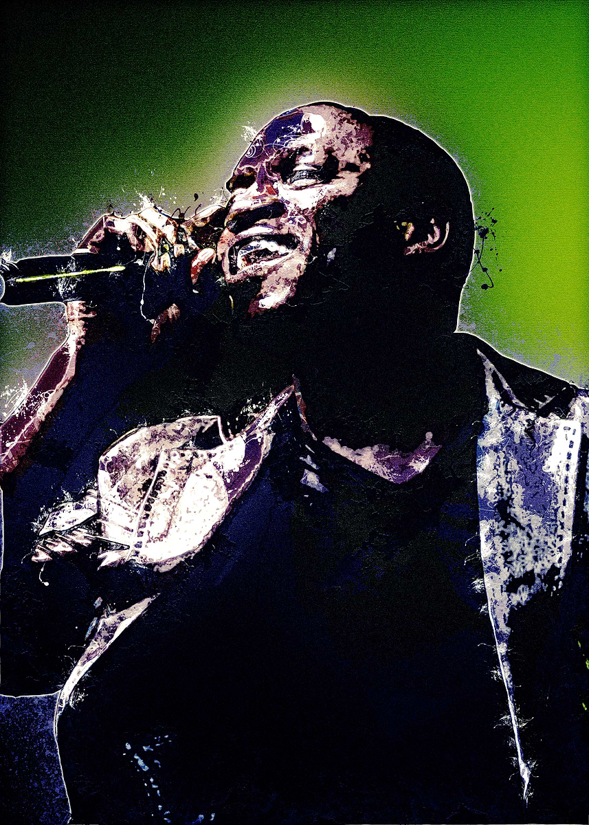 'Akon Cool In Stage' Poster, picture, metal print, paint by My Legion ...