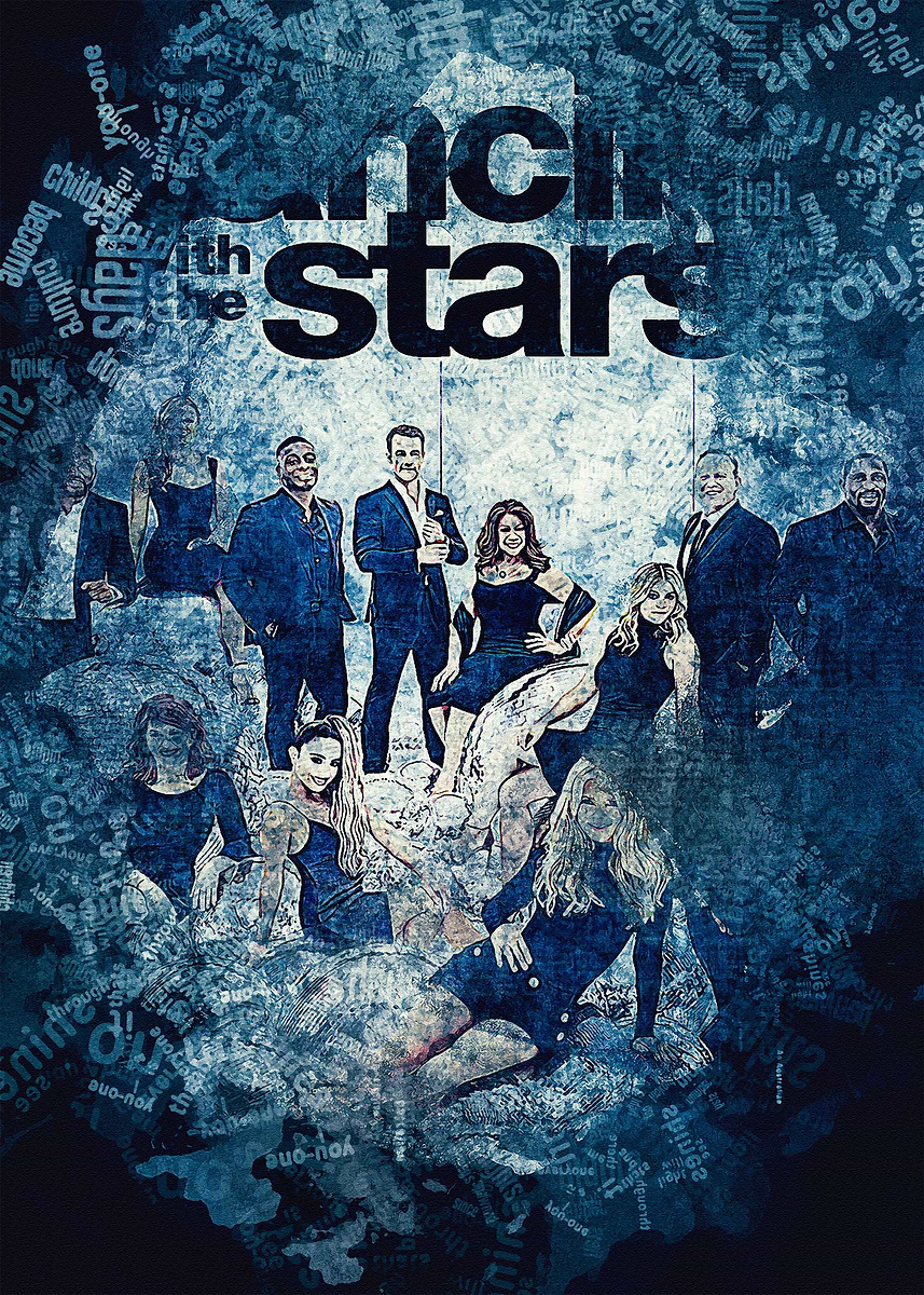 'Dancing with the Stars ' Poster, picture, metal print, paint by ...