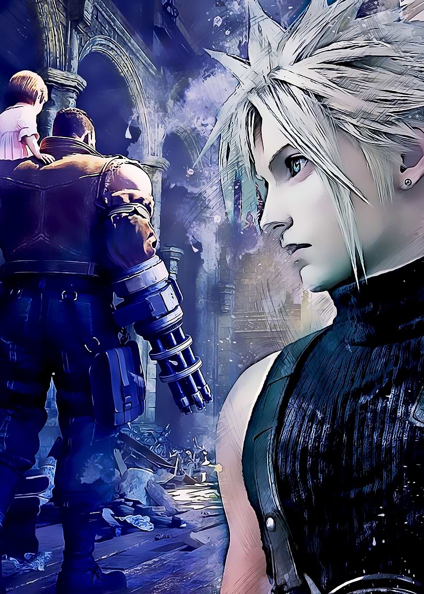 'Final Fantasy' Poster, picture, metal print, paint by agung art | Displate