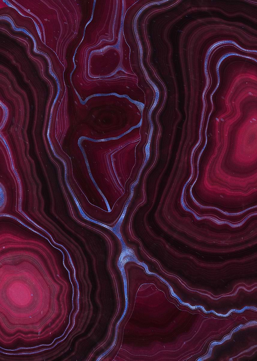 'Pink Malachite Texture 09' Poster, picture, metal print, paint by ...
