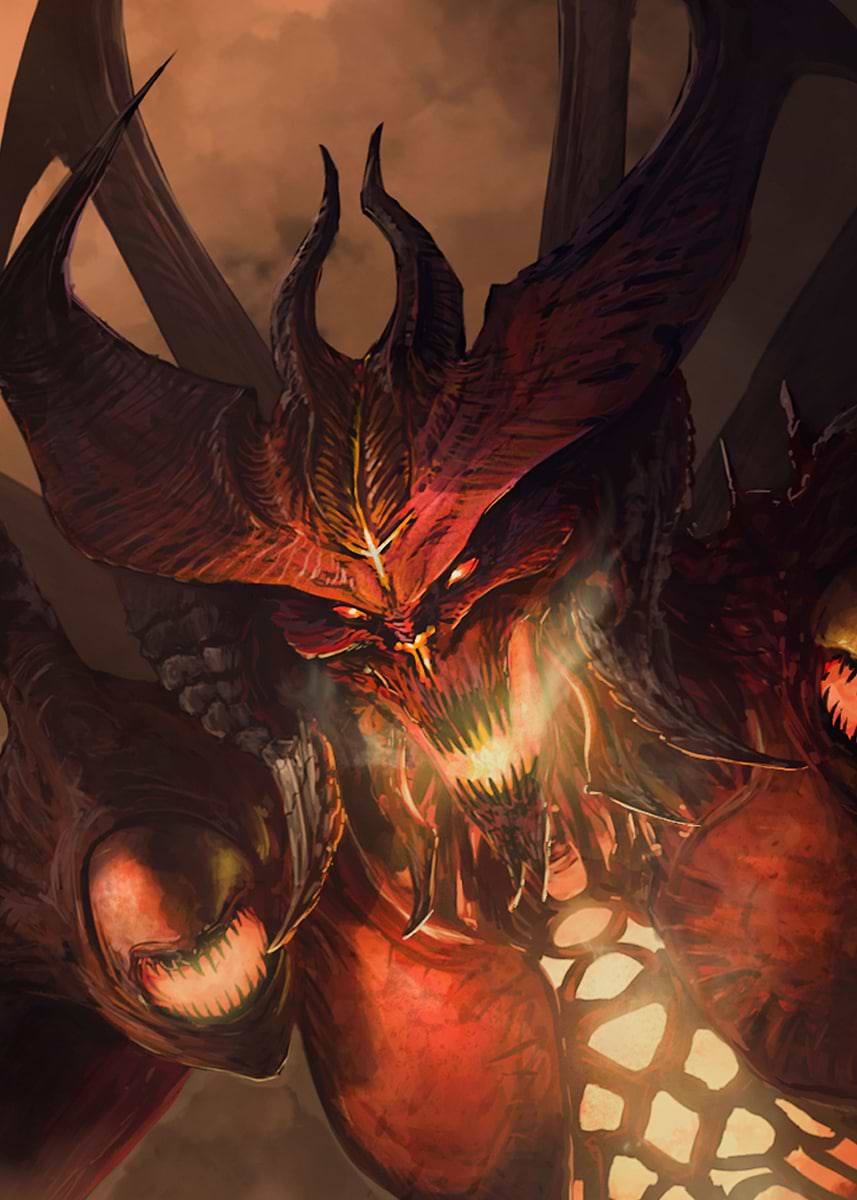 'Diablo' Poster, picture, metal print, paint by Joaquin Silva | Displate