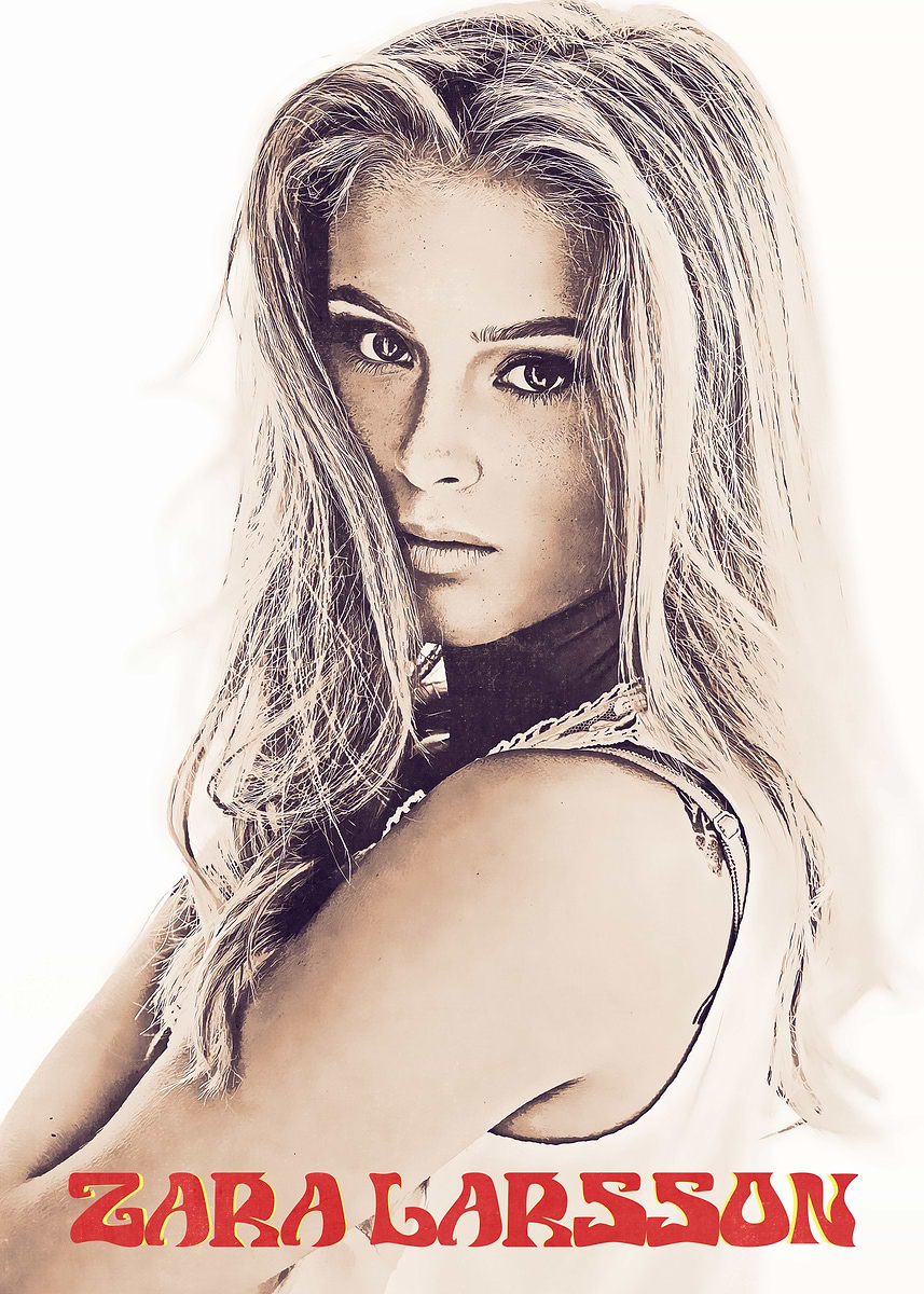 'Zara Larsson' Poster, picture, metal print, paint by Anxhela Sufa ...