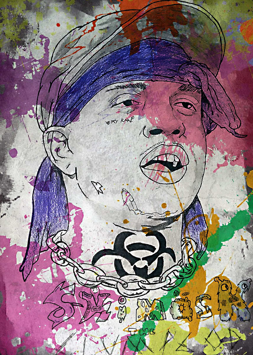 'Stokeley ' Poster, picture, metal print, paint by Kris Hatake | Displate