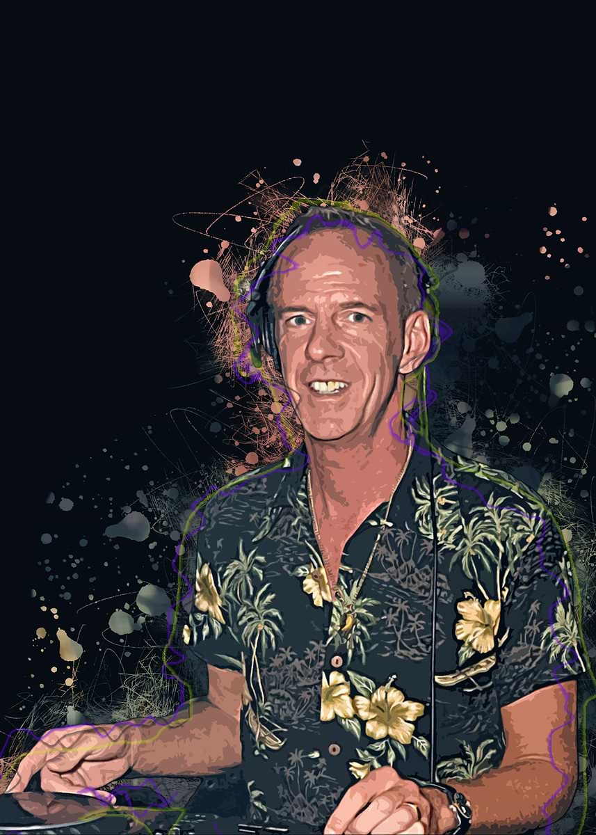 'Fatboy Slim' Poster, picture, metal print, paint by MDA STUDIO | Displate