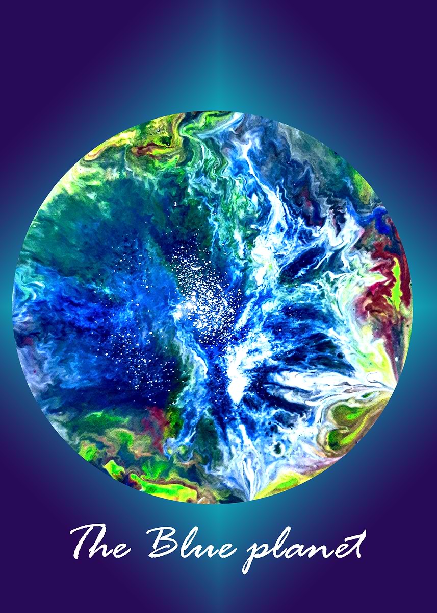 'The Blue Planet' Poster, picture, metal print, paint by TamsArtz ...