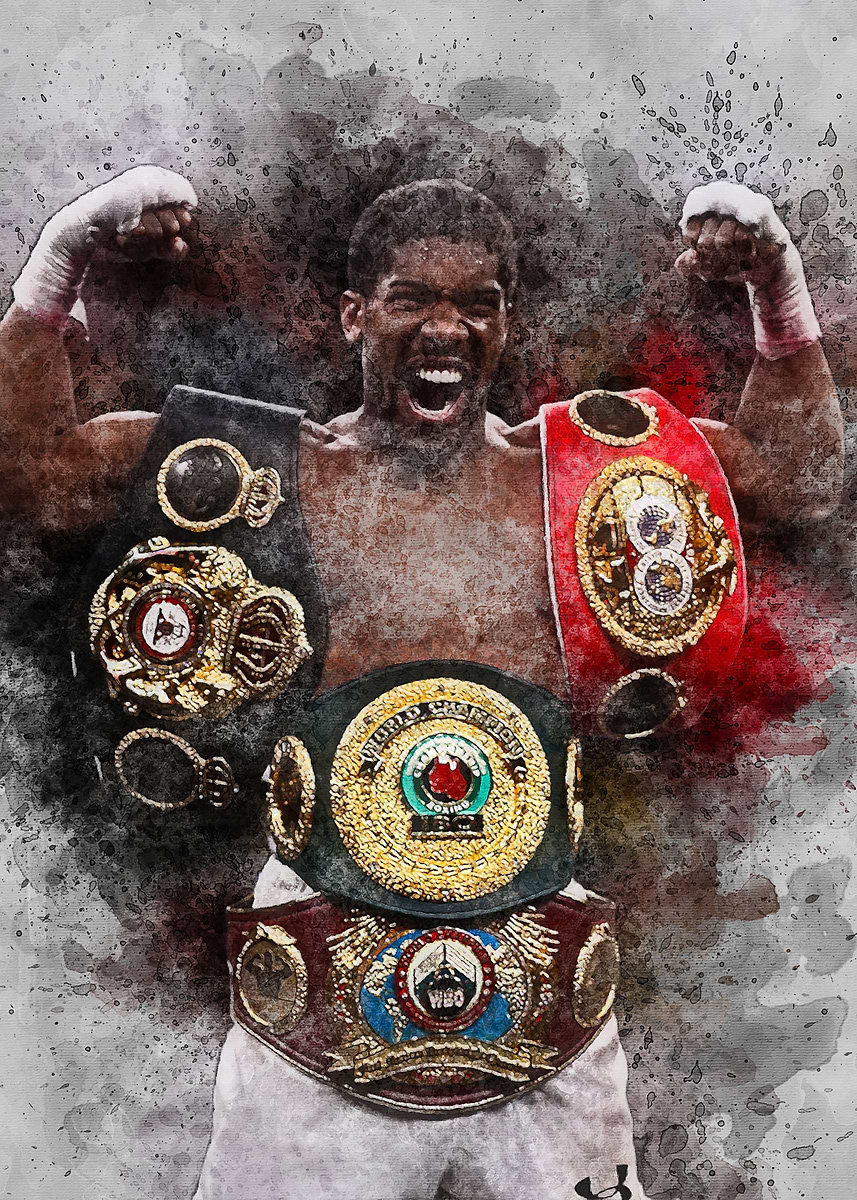 'Anthony Joshua' Poster, picture, metal print, paint by ONONMADE STUDIO ...
