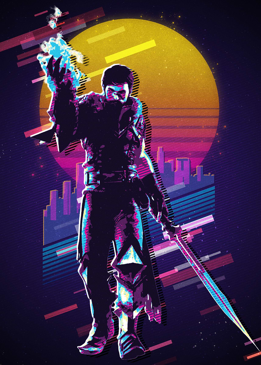 'CRPG Computer Role' Poster, picture, metal print, paint by french ...