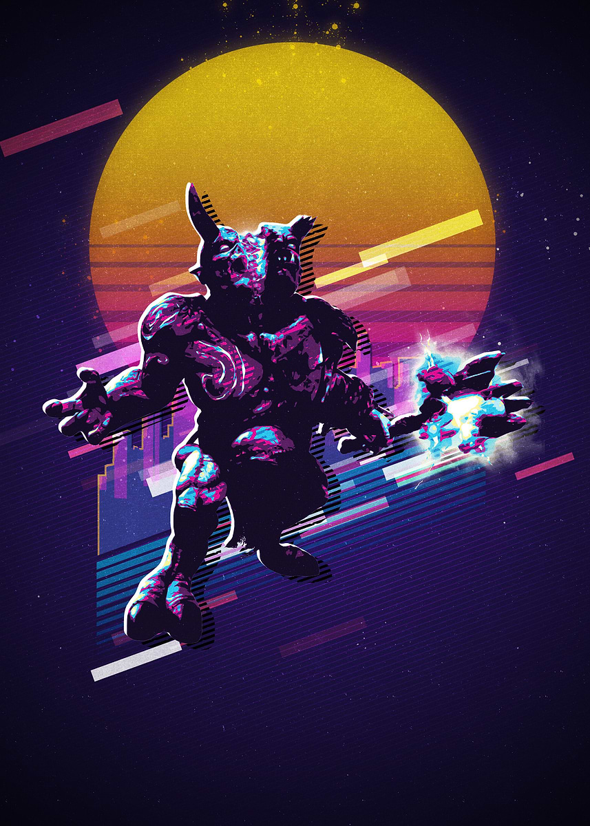 'fighting game' Poster, picture, metal print, paint by Garibaldi | Displate