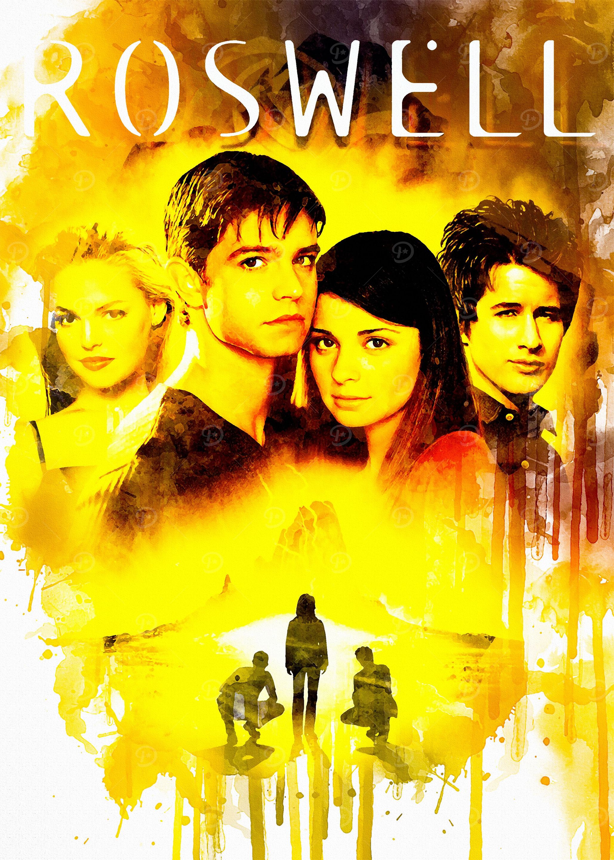 'Roswell 1' Poster, picture, metal print, paint by Elisa Woodard | Displate