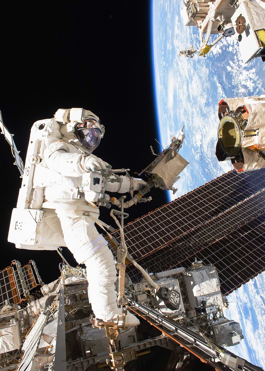 'Spacewalker' Poster, picture, metal print, paint by NASA | Displate