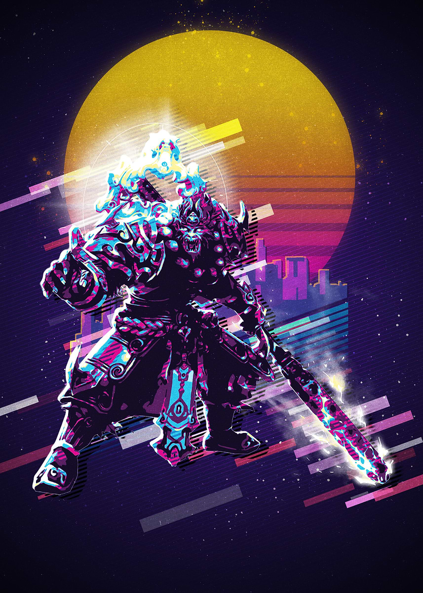 'MOBA Multiplayer Online B' Poster, picture, metal print, paint by ...