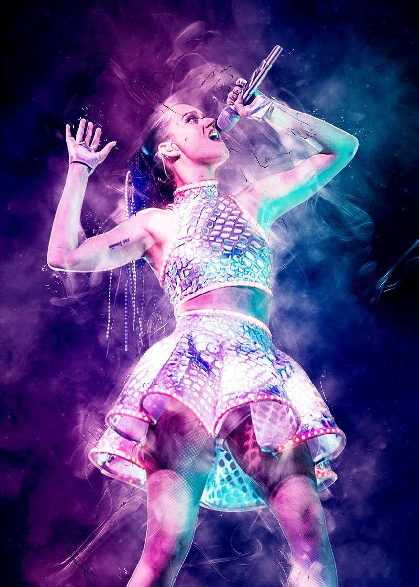 'Katy Perry' Poster, picture, metal print, paint by DTW GROUP | Displate
