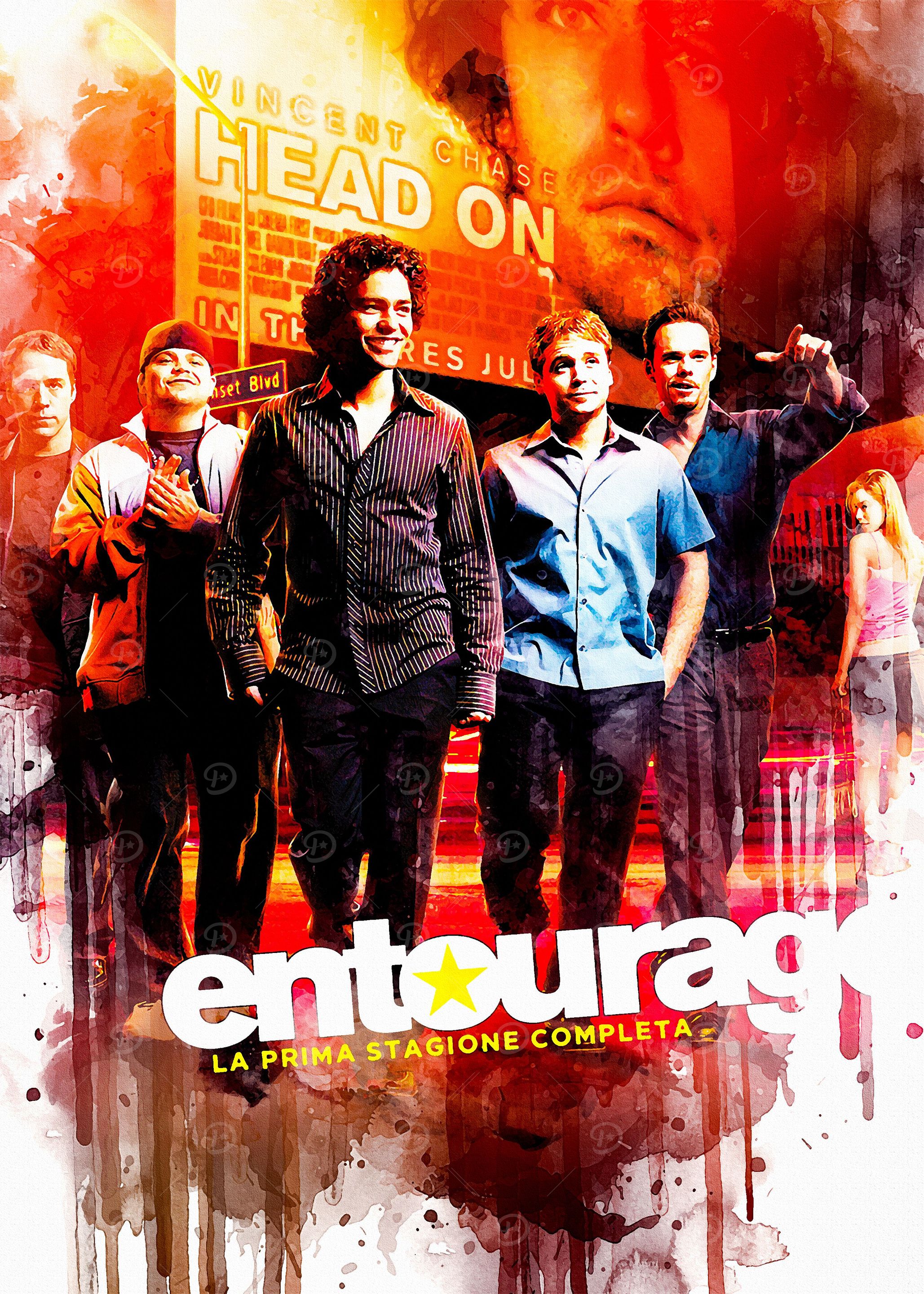'Entourage 8' Poster, picture, metal print, paint by Kaye Luca | Displate