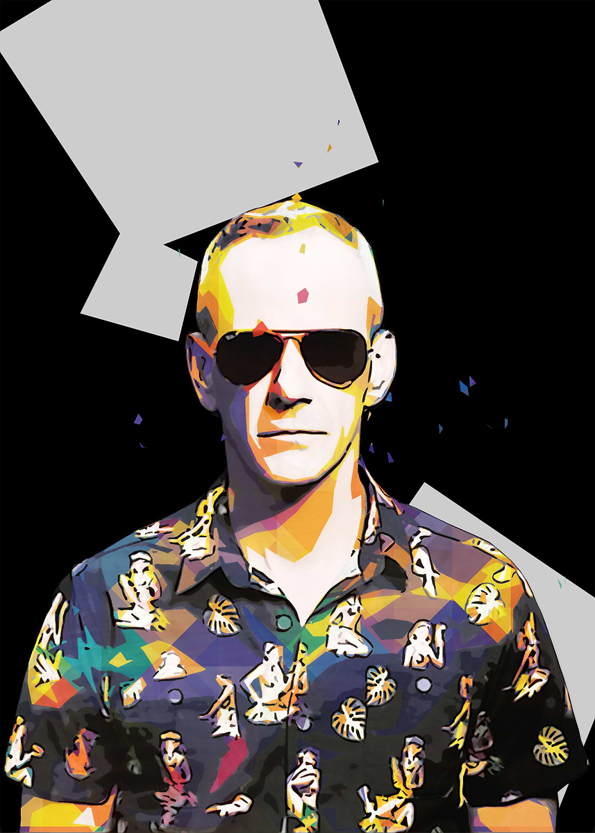 'Fatboy Slim' Poster, picture, metal print, paint by MDA STUDIO | Displate