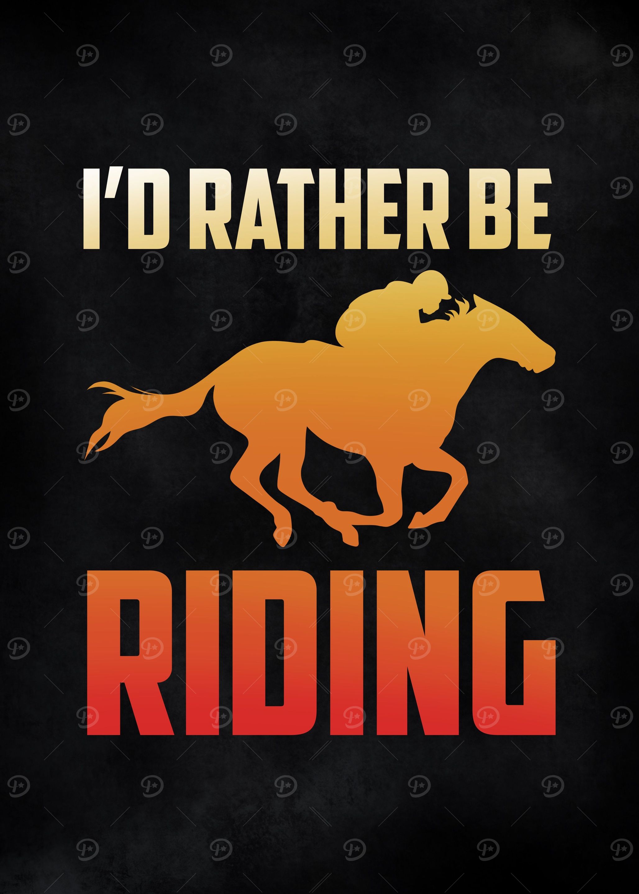 'Funny Horse Riding Pun' Poster, picture, metal print, paint by Biglui ...