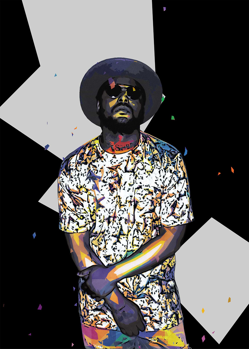 'Schoolboy Q ' Poster, picture, metal print, paint by OOM TEAM | Displate