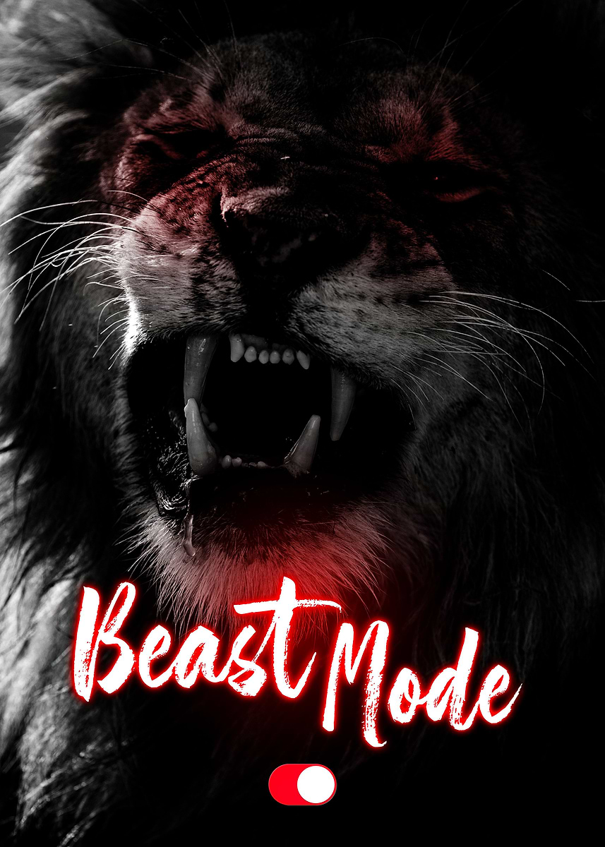 'Beast Mode ' Poster, picture, metal print, paint by Mapsters | Displate