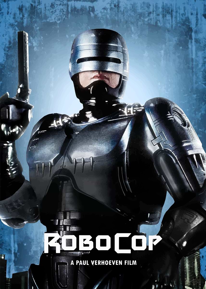 'RoboCop' Poster, picture, metal print, paint by Bo Kev | Displate