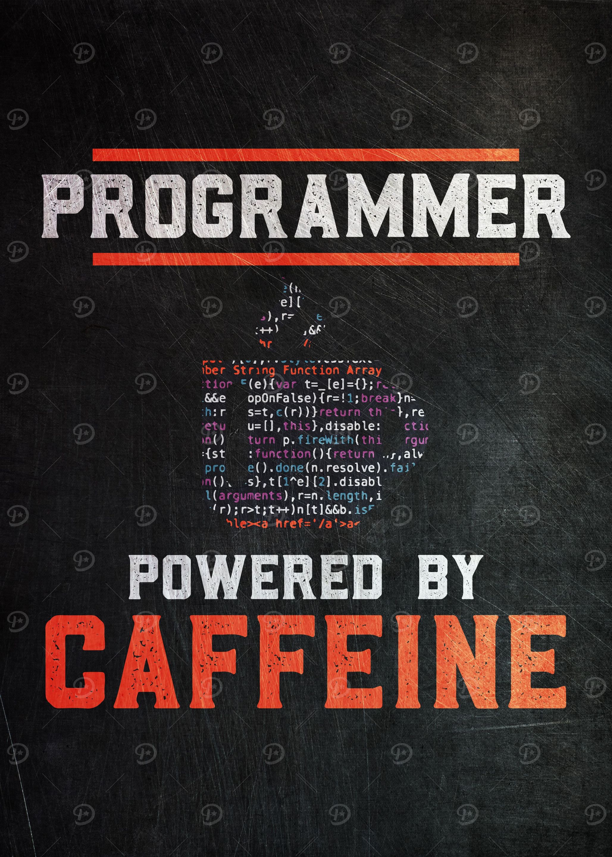 'Programmer Coffee' Poster, picture, metal print, paint by PosterWorld ...