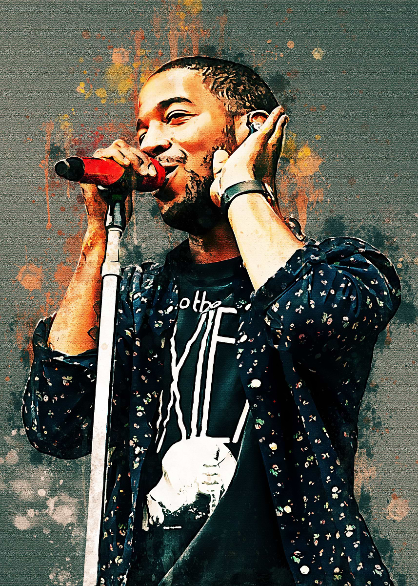'Kid Cudi' Poster, picture, metal print, paint by ru ke | Displate