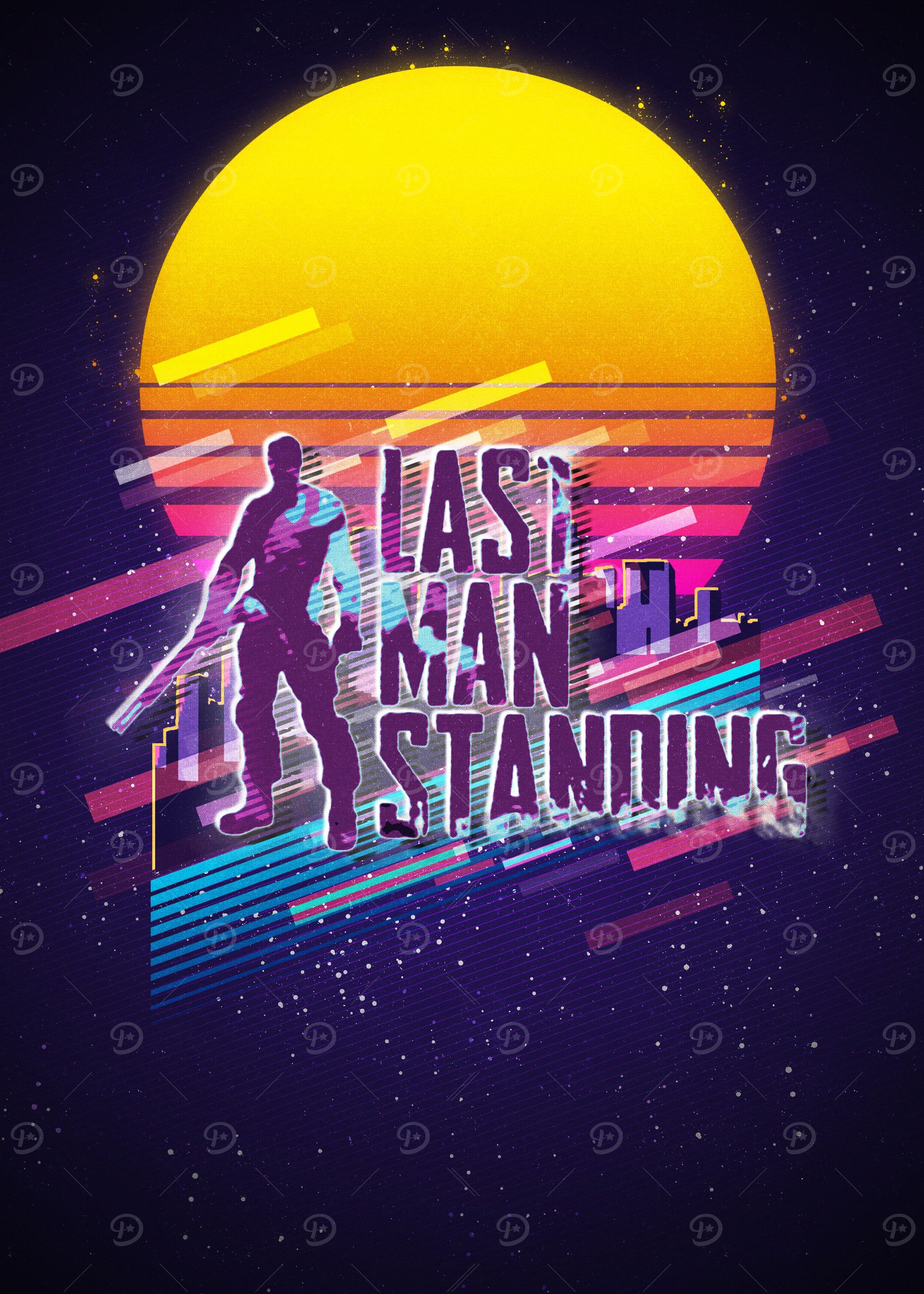 'last man' Poster, picture, metal print, paint by calhounea | Displate