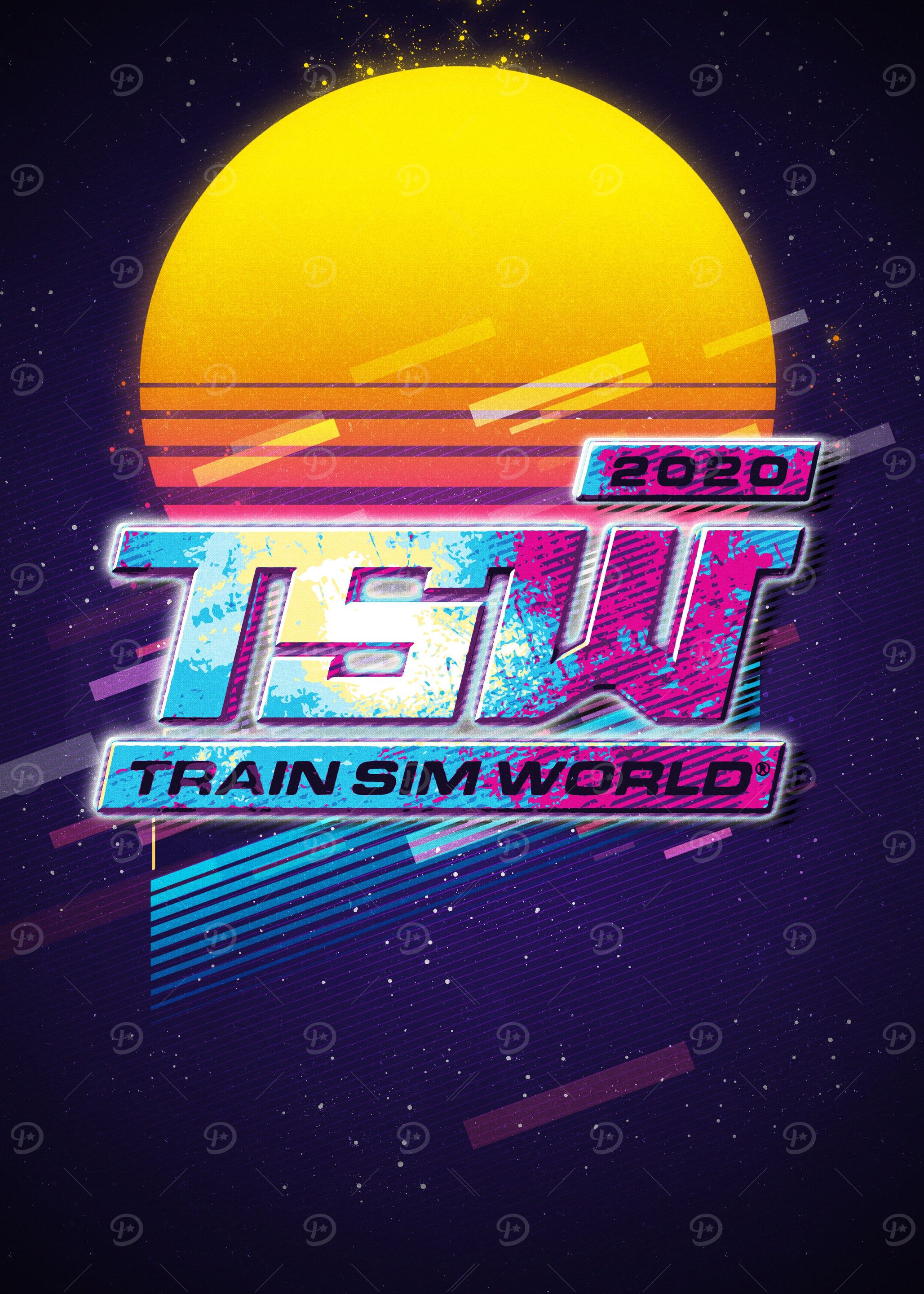 'train sim world' Poster, picture, metal print, paint by klein | Displate