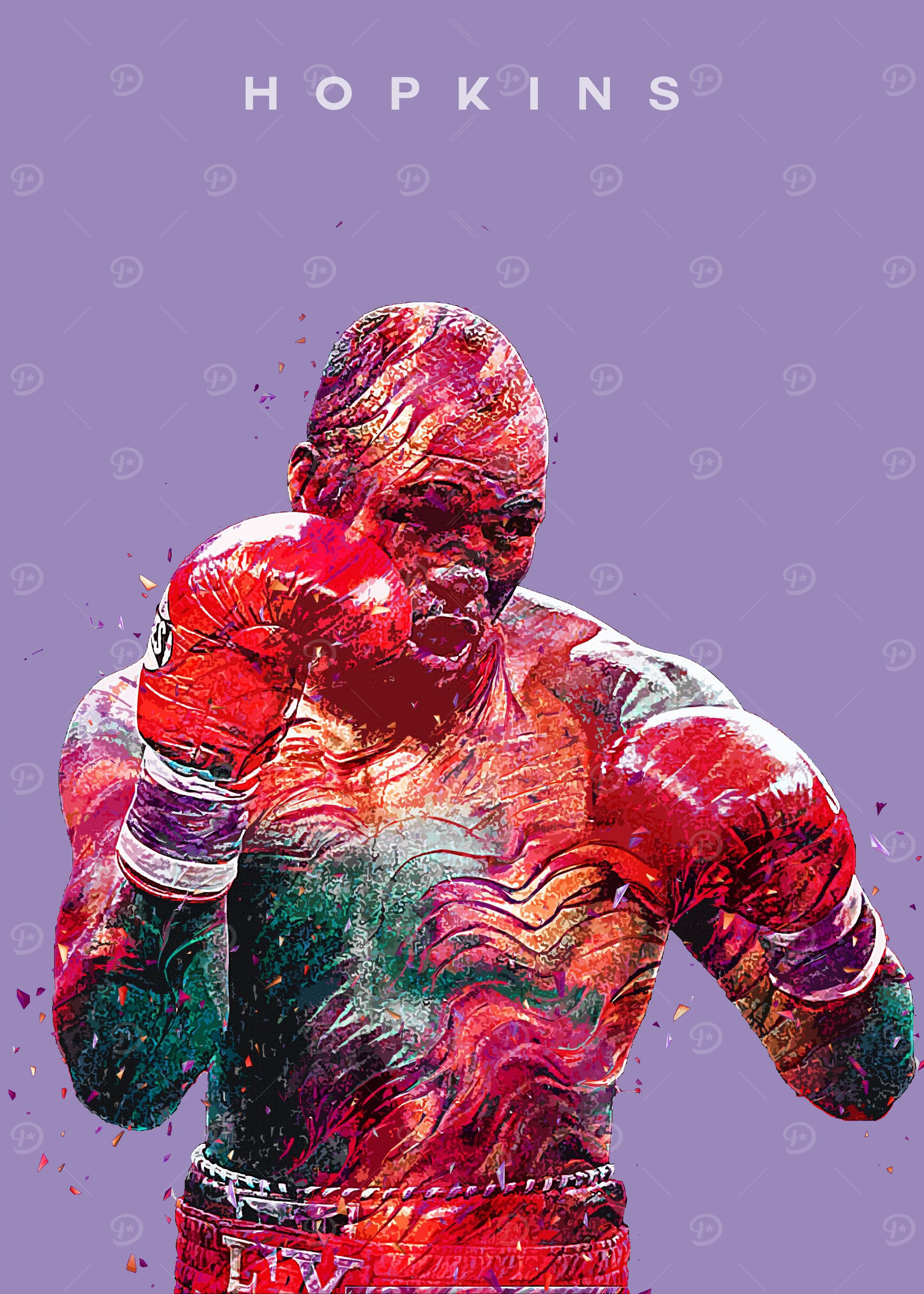 'Boxer Bernard Hopkins' Poster, picture, metal print, paint by Ford ...