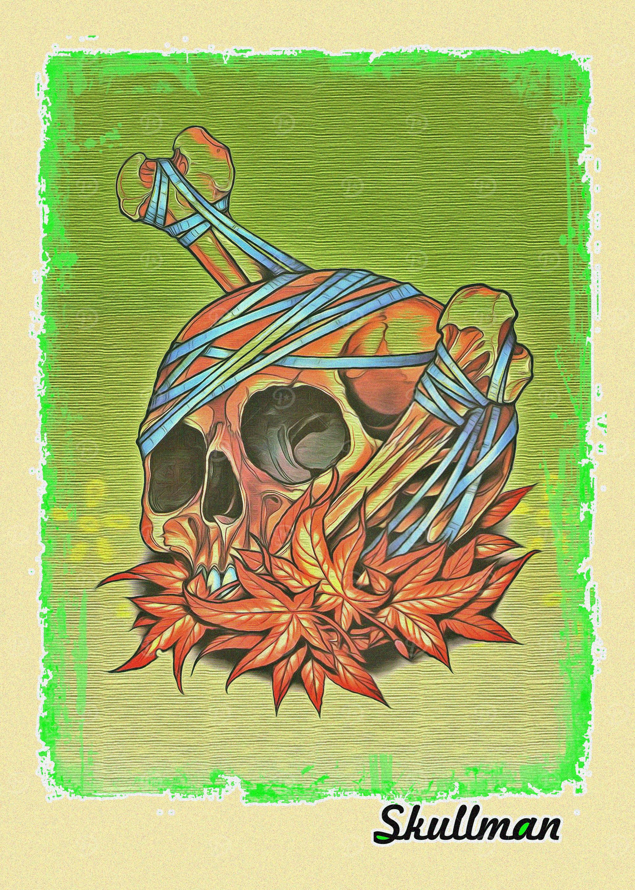 'Skull Artwork Design' Poster, picture, metal print, paint by Cabaret ...