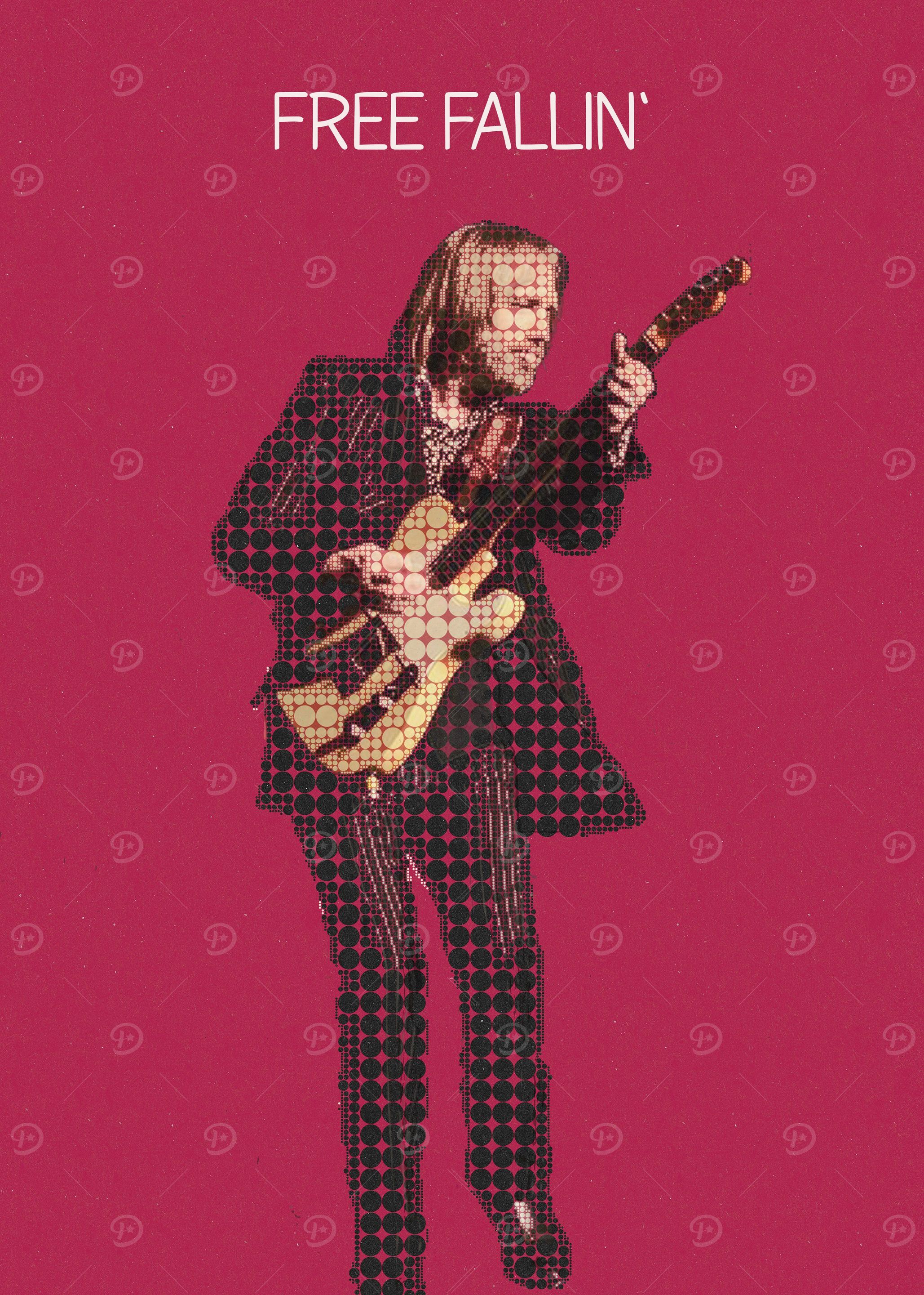 'Free Fallin' Poster, picture, metal print, paint by The Poster | Displate