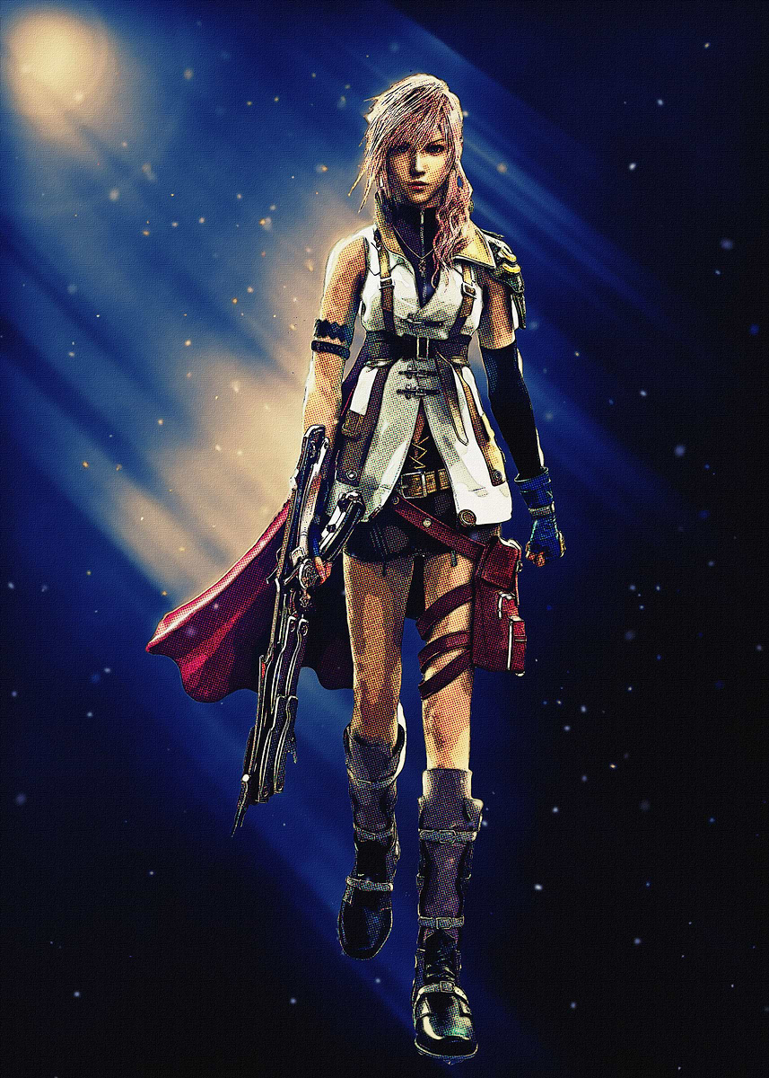 'Lightning FFXIII' Poster, picture, metal print, paint by The Poster ...
